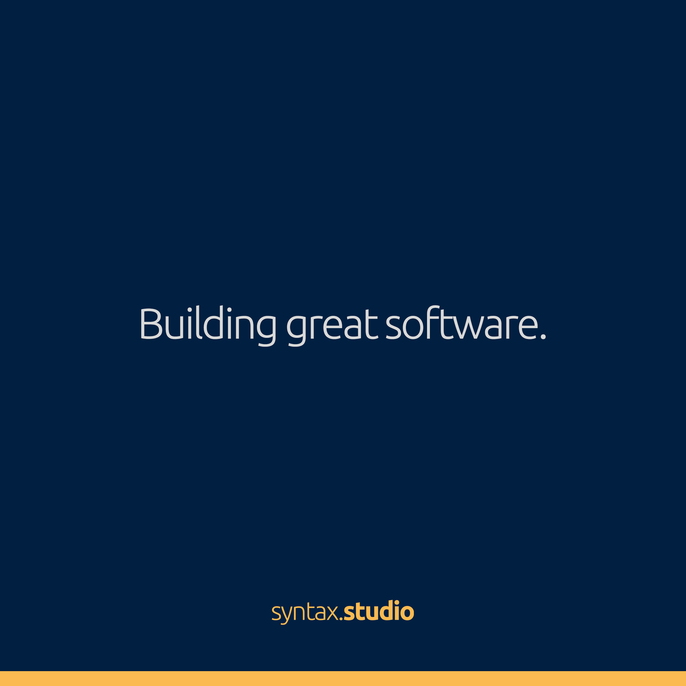 Services | What We Build | Syntax Studio